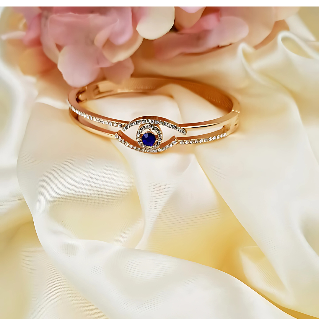 Evil Eye Gold Bangle – Everlasting Products CC